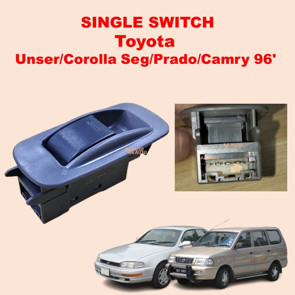 Toyota Unser/Corolla Seg/Prado/Camry 96' Power Window Single Switch Sub ...