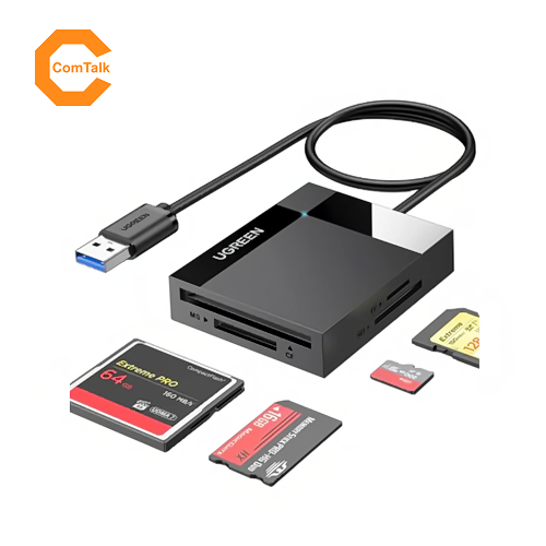 UGreen USB 3.0 5Gbps 4-in-1 SD/TF/CF/MS Multi Card Reader (Black ...