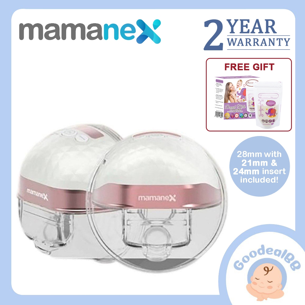 Mamanex Miss Mamanex Diamond Wearable Breast Pump (28mm with 21mm ...