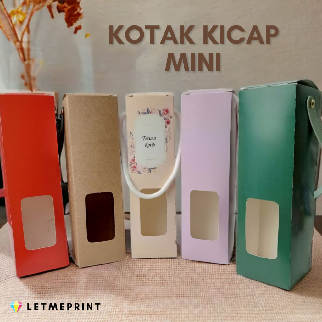 10PCS KOTAK BOTOL KICAP / DOORGIFT BOX / GOODIES BOX / WEDDING GIFT BOX ...