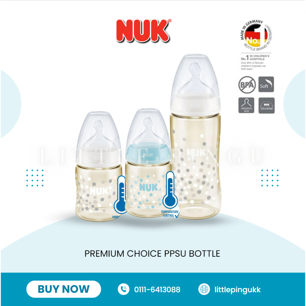 NUK PREMIUM CHOICE PPSU BOTTLE 150ML And 300ML | Shopee Malaysia