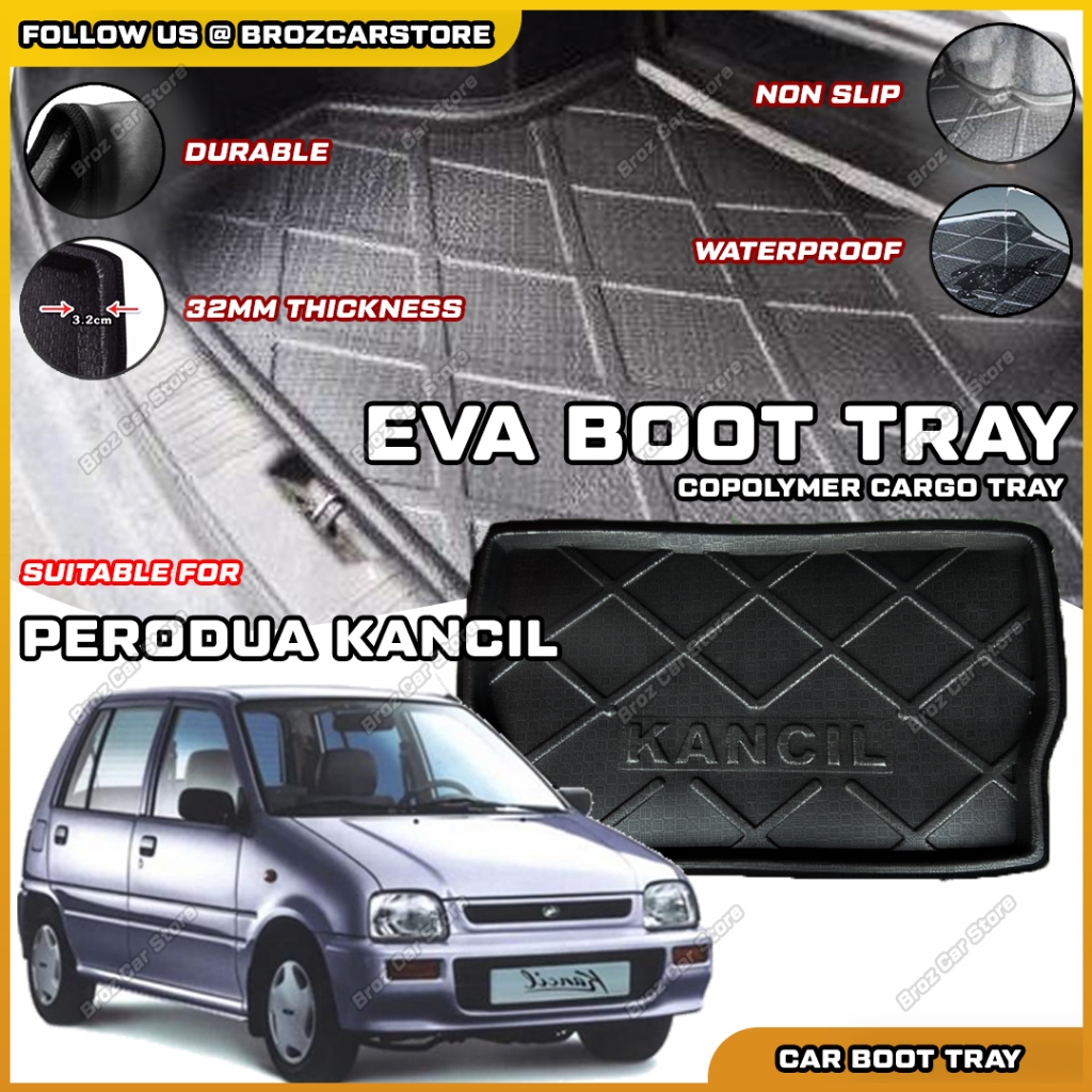 📥 For Perodua Kancil EVA Copolymer Car Kancil Boot Tray Luggage Cargo ...