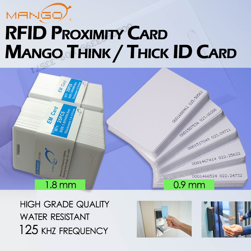 MANGO RFID Proximity EM Thin & Thick ID Card 125Khz 0.8~1.8mm ...