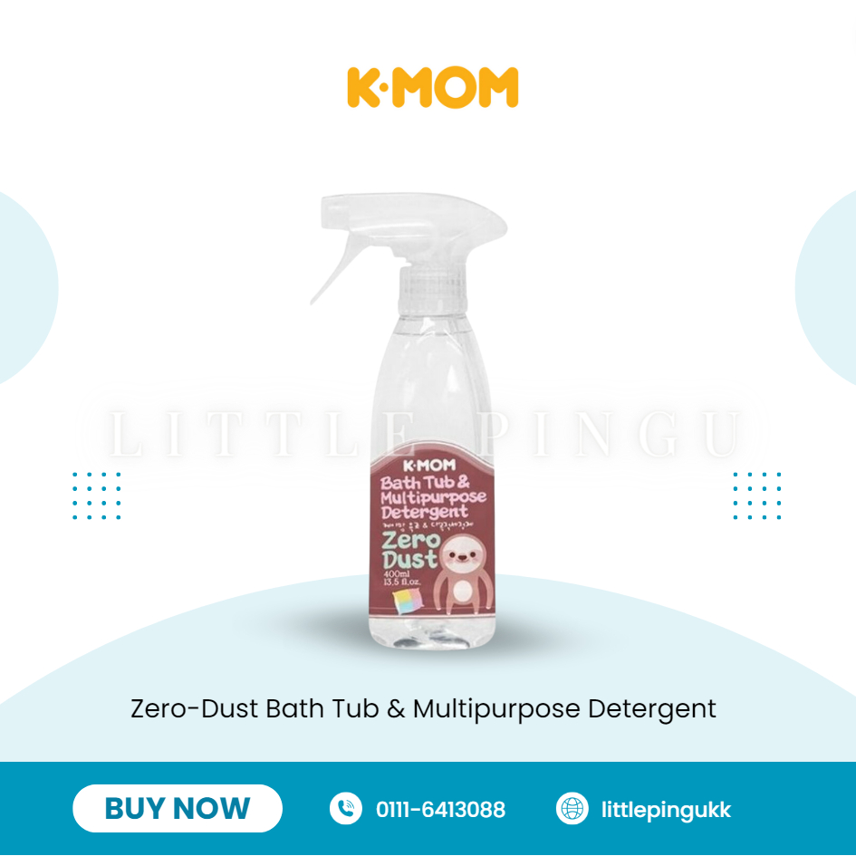 K-mom Zero-Dust Bath Tub & Multipurpose Detergent 400ml kmom kmom ...