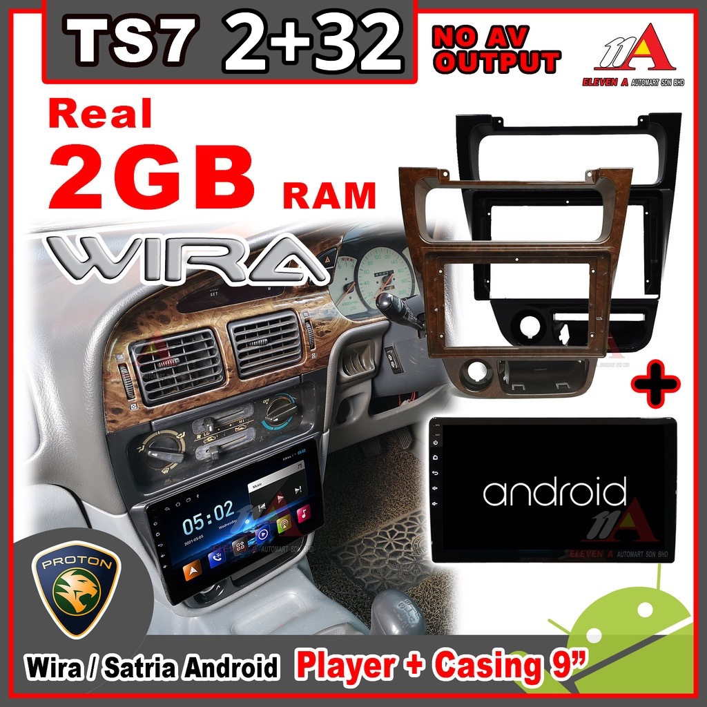 [TS7/T100/T133] Proton Wira Satria Android Player 9" inch IPS Screen ...