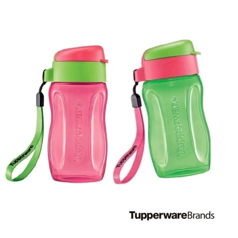 Tupperware Slim Eco Bottle Mini 310ml with strap | Shopee Malaysia
