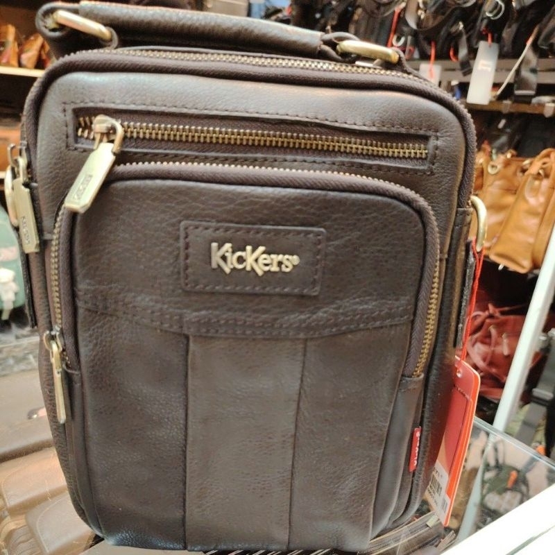 Original Leather Kickers Sling Bag With Handle 1KIC-S 89103 | Shopee ...