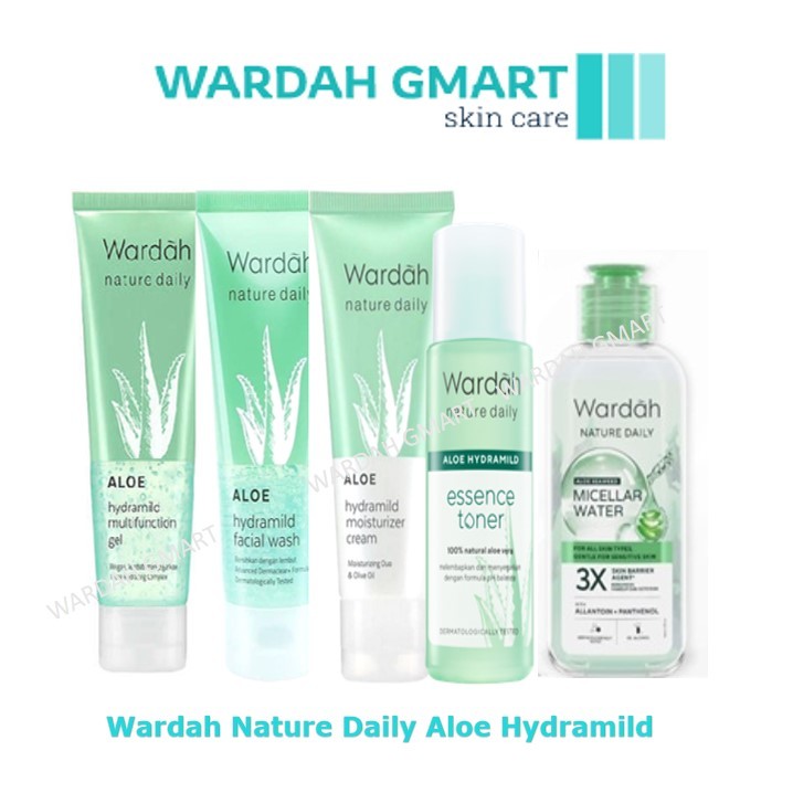 Wardah Nature Daily Aloe Hydramild Multifunction Gel/ Wardah Aloe Wash ... Wardah Nature Daily Aloe Hydramild Multifunction Gel/ Wardah Aloe Wash ...