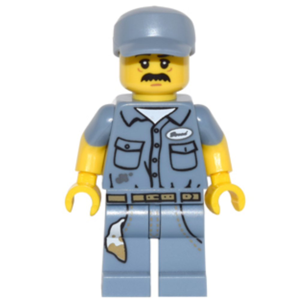 LEGO MINIFIGURE col236 Janitor, Series 15 (Minifigure Only without ...
