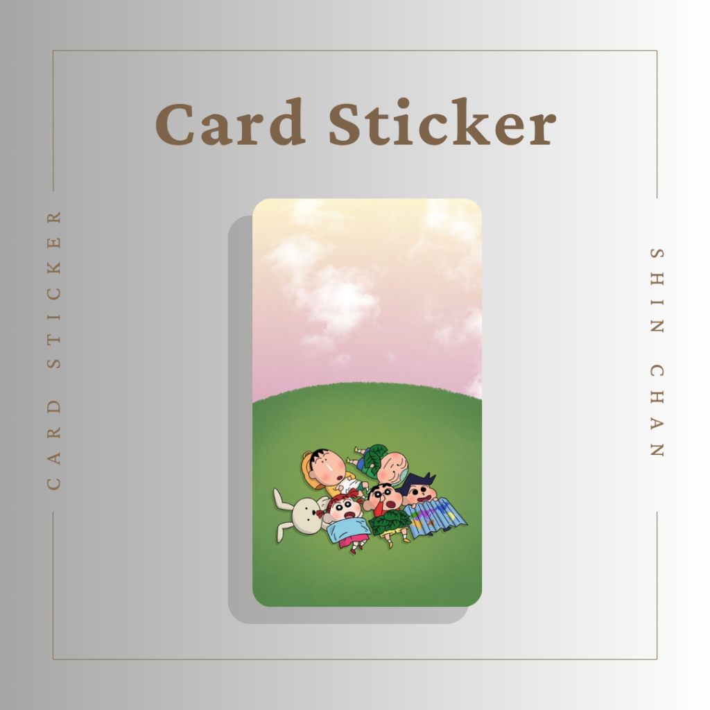 SHIN CHAN CARD STICKER - TNG CARD / NFC CARD / ATM CARD / ACCESS CARD ...
