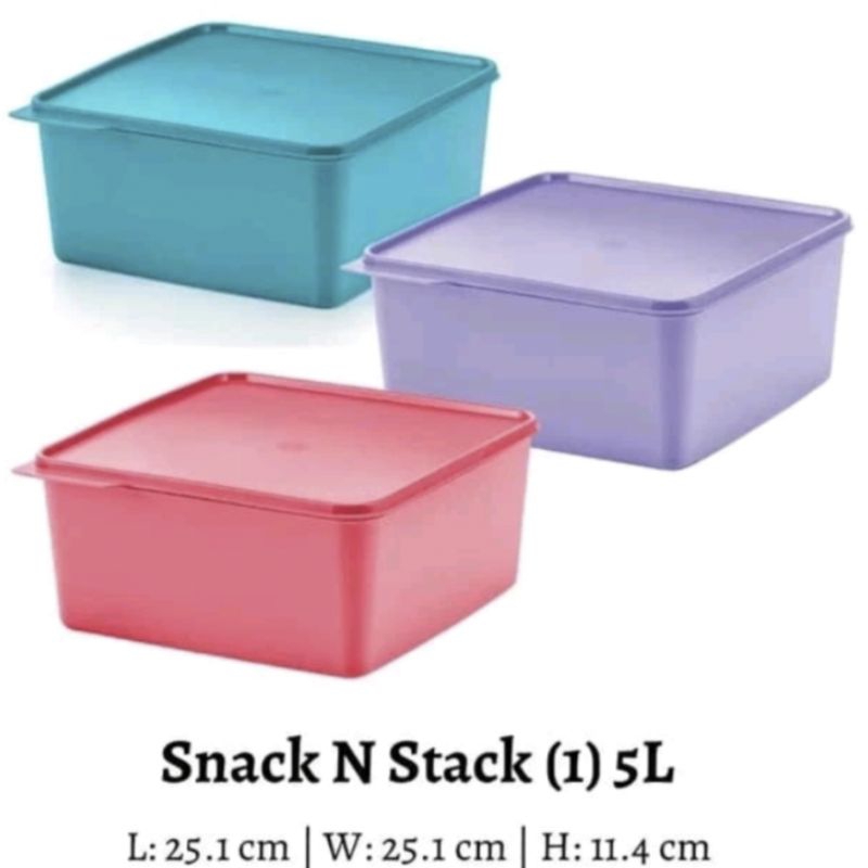 Tupperware Snack & Stack (1pc) 5.0L | Shopee Malaysia