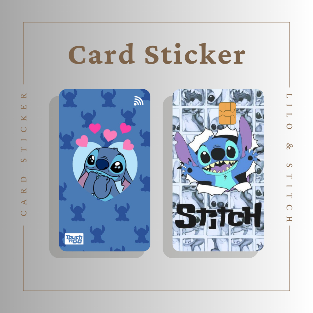 STITCH CARD STICKER - TNG CARD / NFC CARD / ATM CARD / ACCESS CARD ...