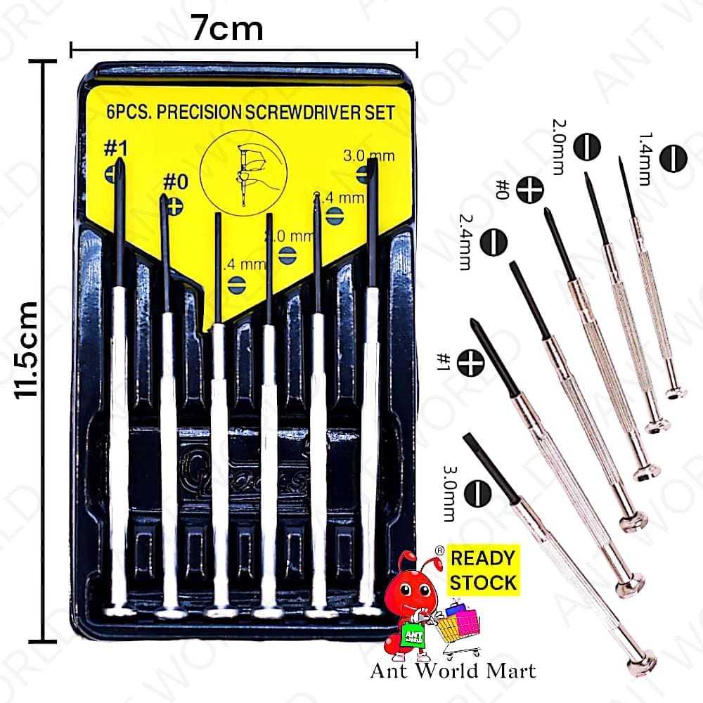 ANT WORLD MART@6pcs Precision Small Screwdriver Set / Screwdriver Set ...