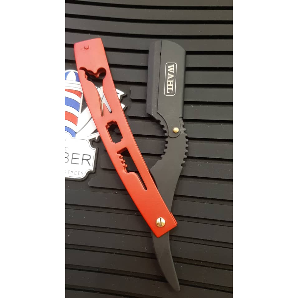 WAHL barber Folding Blade razor Knife beard shaving tools | Shopee Malaysia