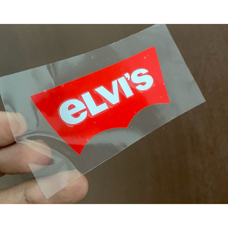 ELVIS LEVIS logo Parody Car Motor Sticker Waterproof | Shopee Malaysia