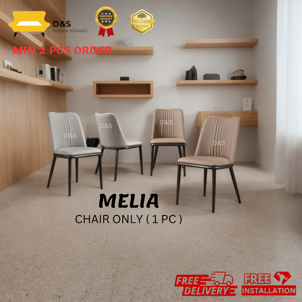 MELIA DINING CHAIR (1PC) / Trendy Kerusi Makan / Kerusi Sahaja | Shopee ...