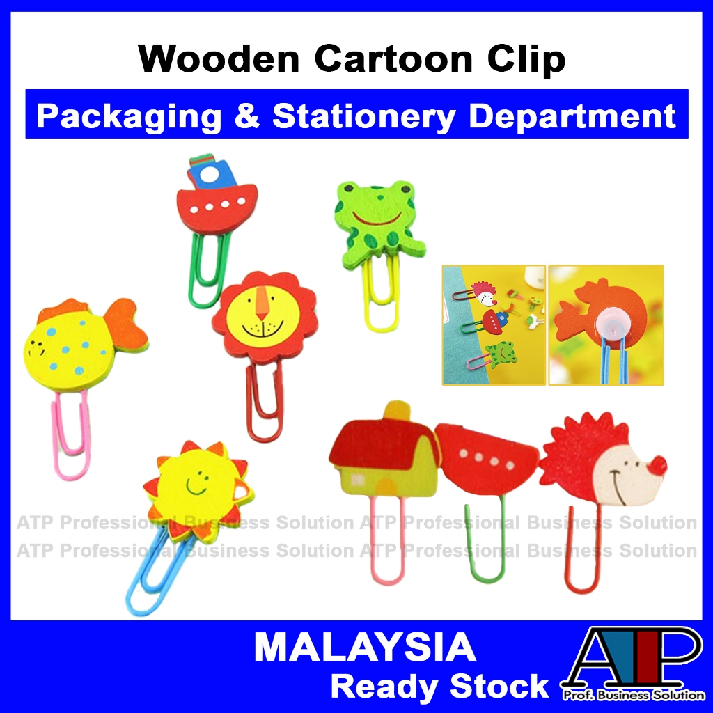 Stationery📐 Wooden Cartoon Clip Colorful Wooden Clip Cute Cartoon Diy ...