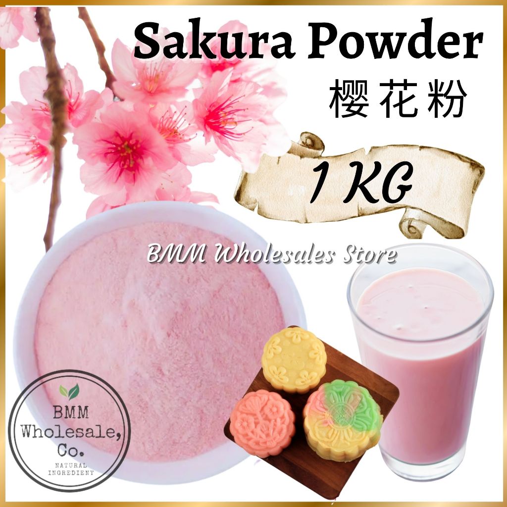 Sakura Powder 1KG -Serbuk Sakura Flower-樱花粉- Sakura Cherry Blossom ...