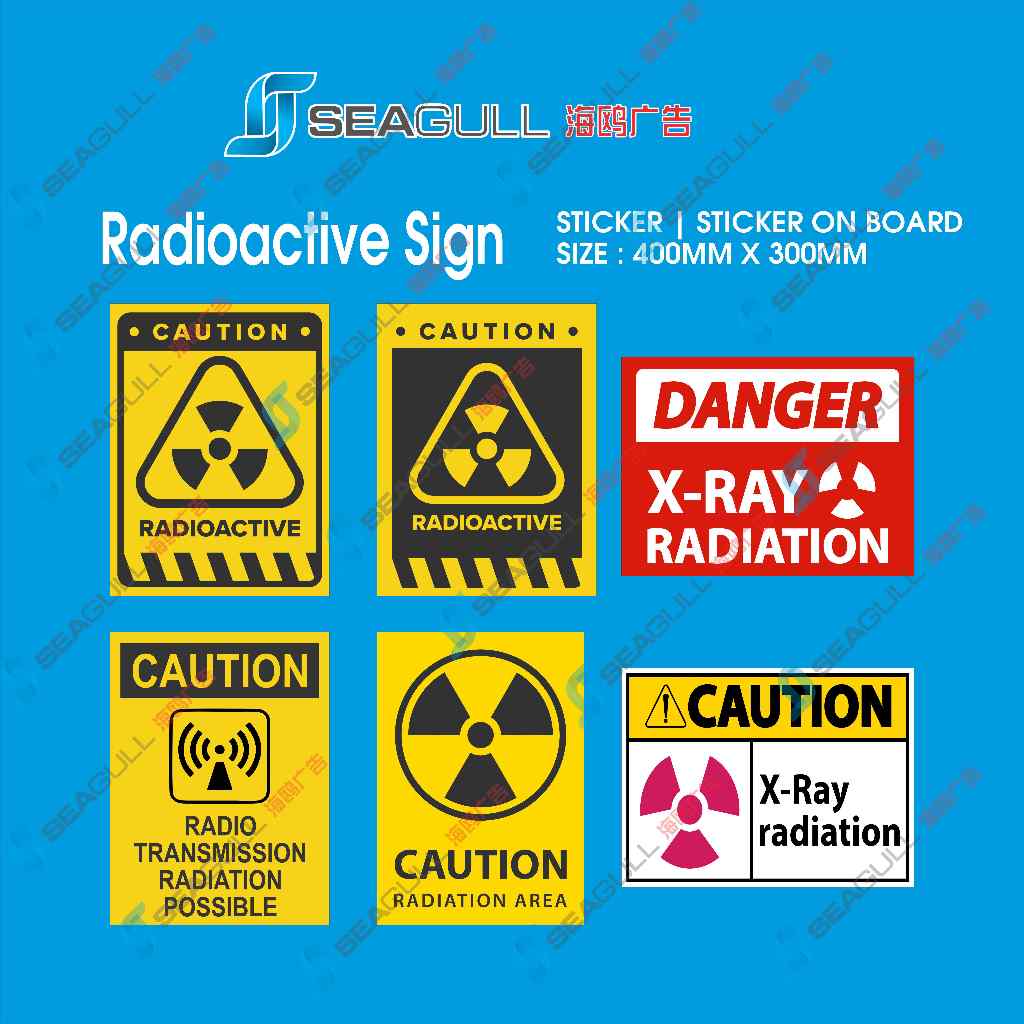Radioactive X Ray Radiation Radio Transmission Radiation Signage ...