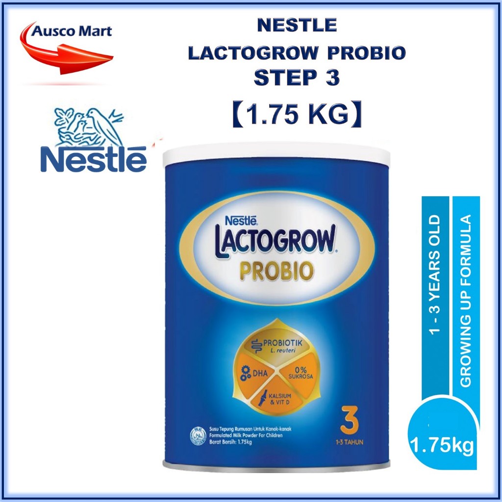 NESTLE LACTOGROW 3 1.75KGS (TIN) | Shopee Malaysia