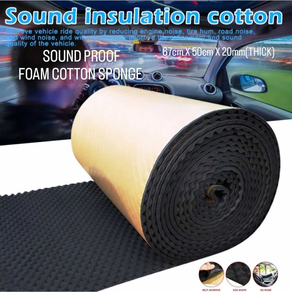 3M Sound Proof Egg Crate Acoustic Foam Cotton Sponge Car Insulation ...