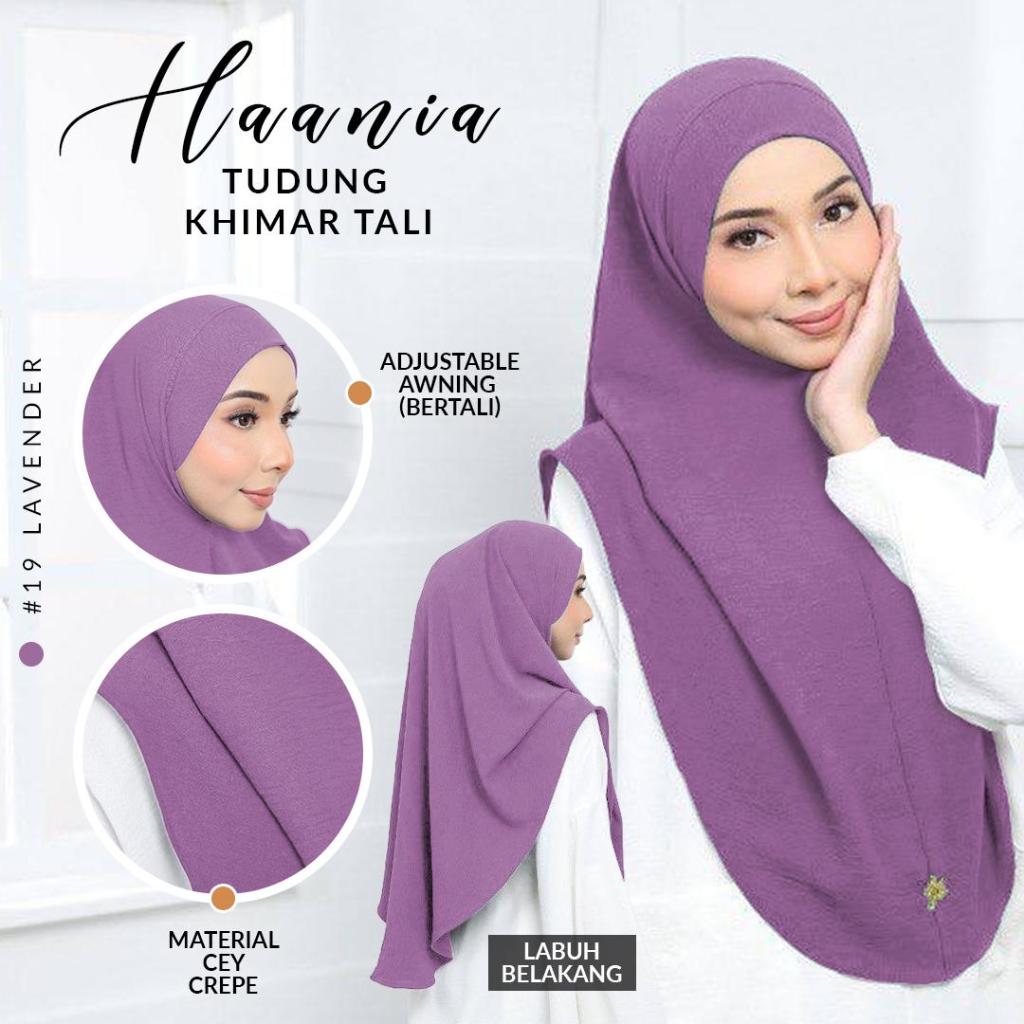 Haania Tudung Khimar Tali CEY Plain ( Adult & Kids sizes) | Shopee Malaysia