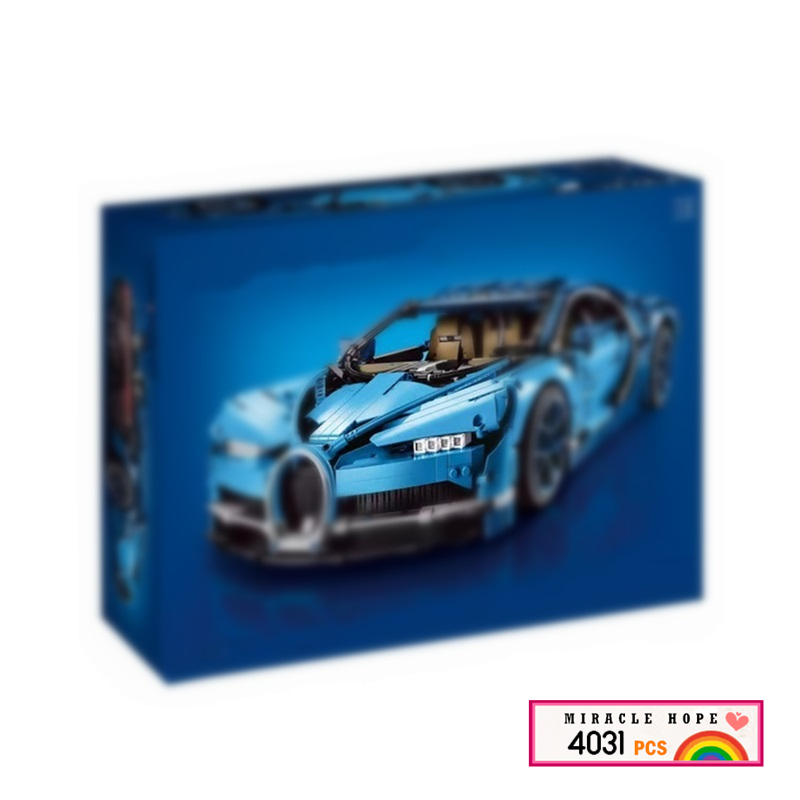 86001 Bugatti Chiron Sport Blue Building Block Toys 4031pcs 95968 55488 ...