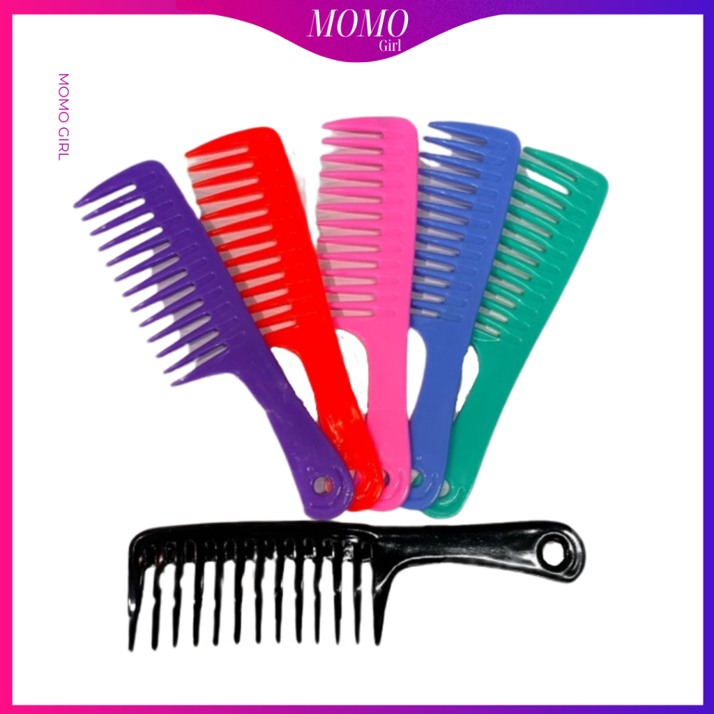 Big Hair Comb Large Tooth Salon Barber Shampoo Wide Teeth Comb 宽齿平大梳子 ...