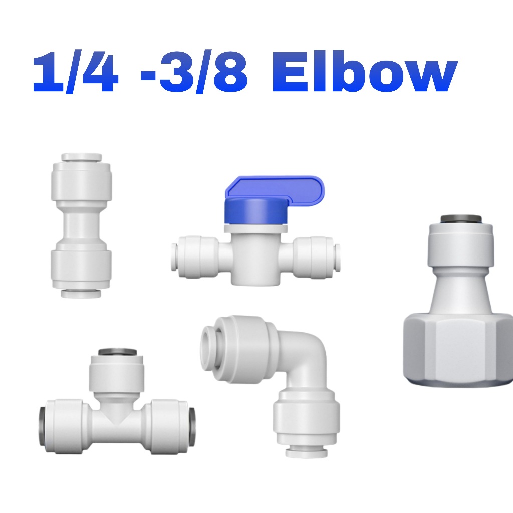 1/4"6MM WATER FILTER ELBOW/In out ball valve for water dispenser ...