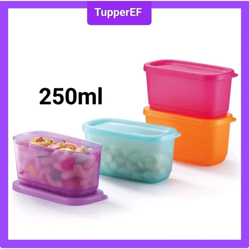 Tupperware Cubix Mini Rectangular (1pc) 250ml | Shopee Malaysia