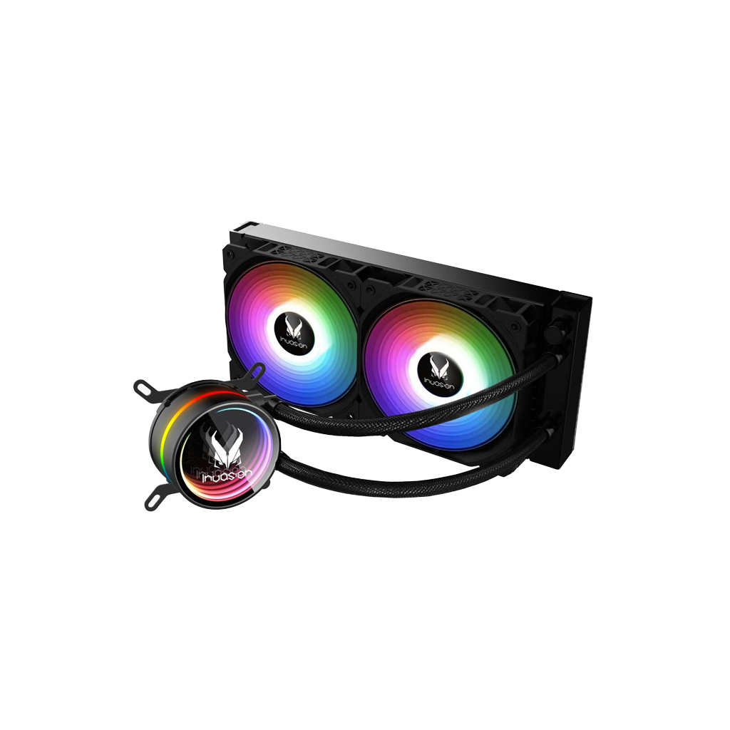 Invasion FTB-240 ARGB Performance AIO CPU Liquid Cooler Series (Black ...