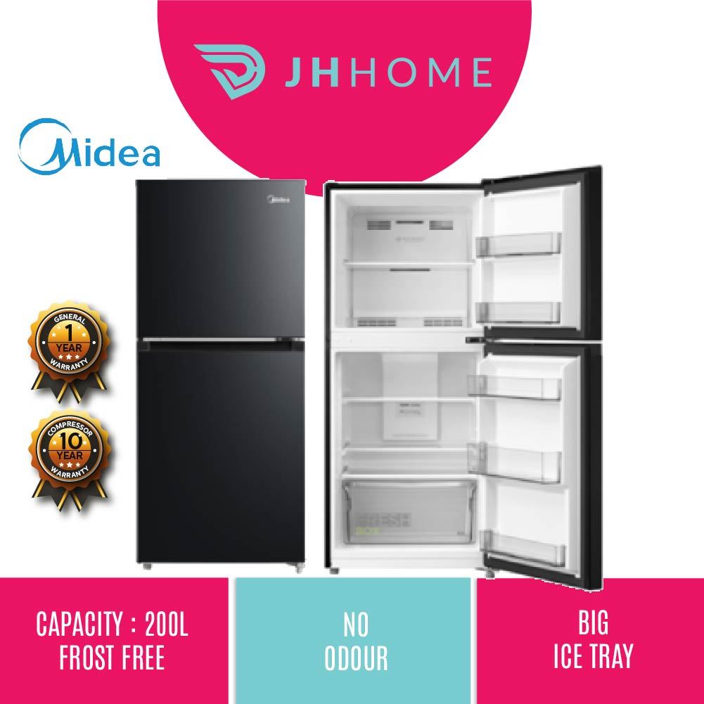 MIDEA 330L 2 Door Fridge Refrigerator | Peti Sejuk MDRT384MTB30 ...