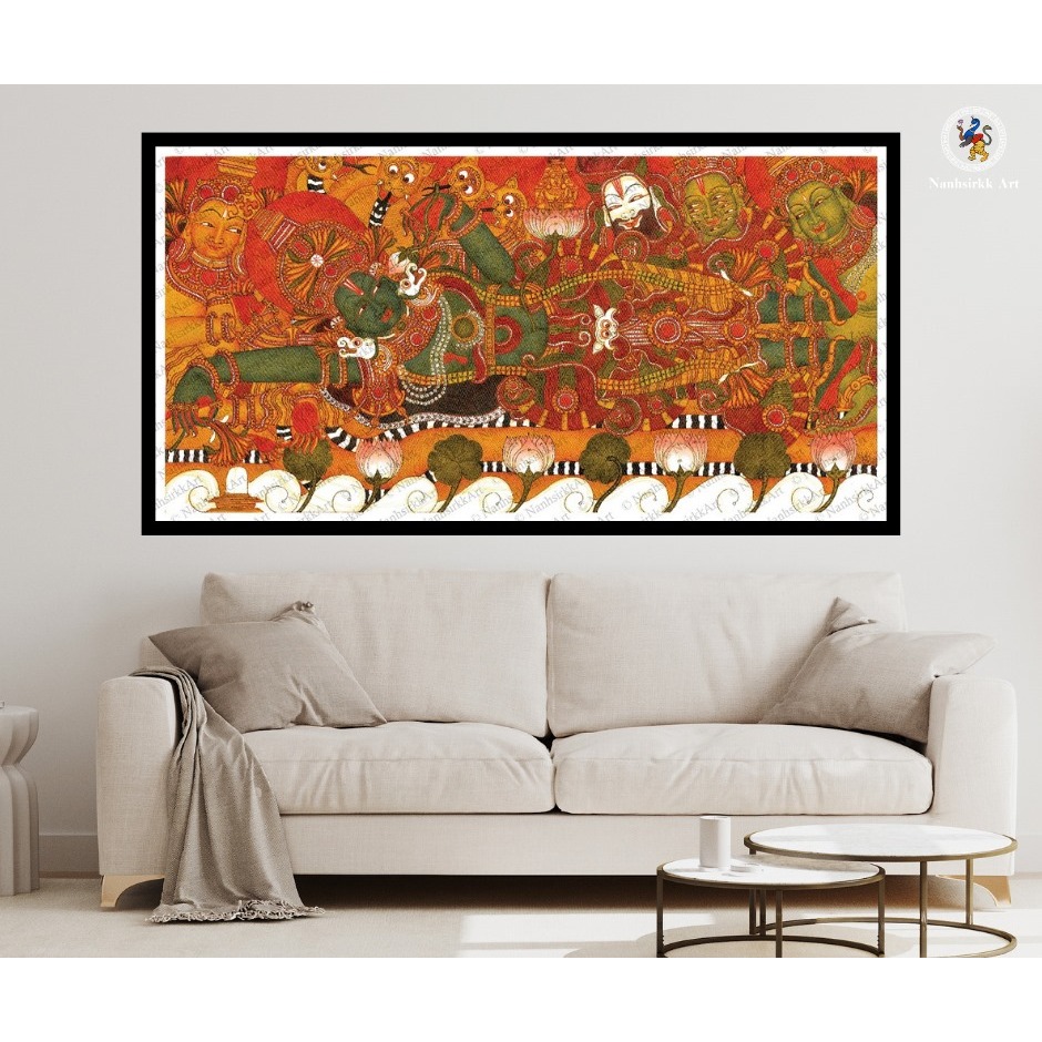 Anantha Sayanam Kerala Mural Painting | Shopee Malaysia