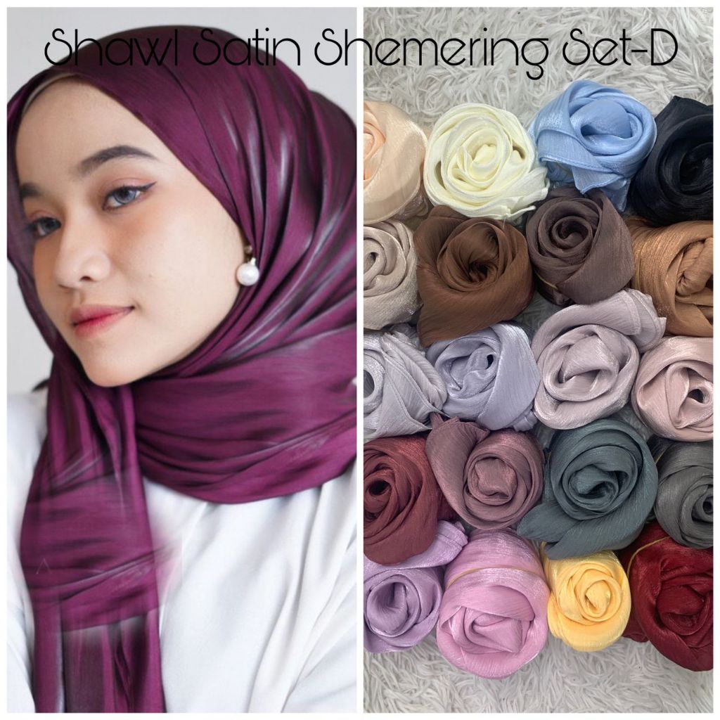 Hijab Pashmina Shimmer Youryu Silk | Shopee Malaysia