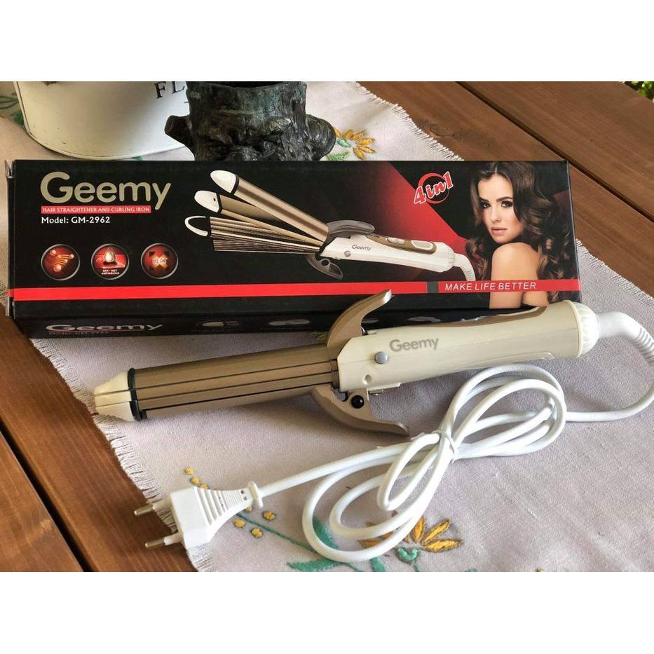 NEW STOCK 4 in 1 Geemy GM-2962 Professional Hair Straightener And ...