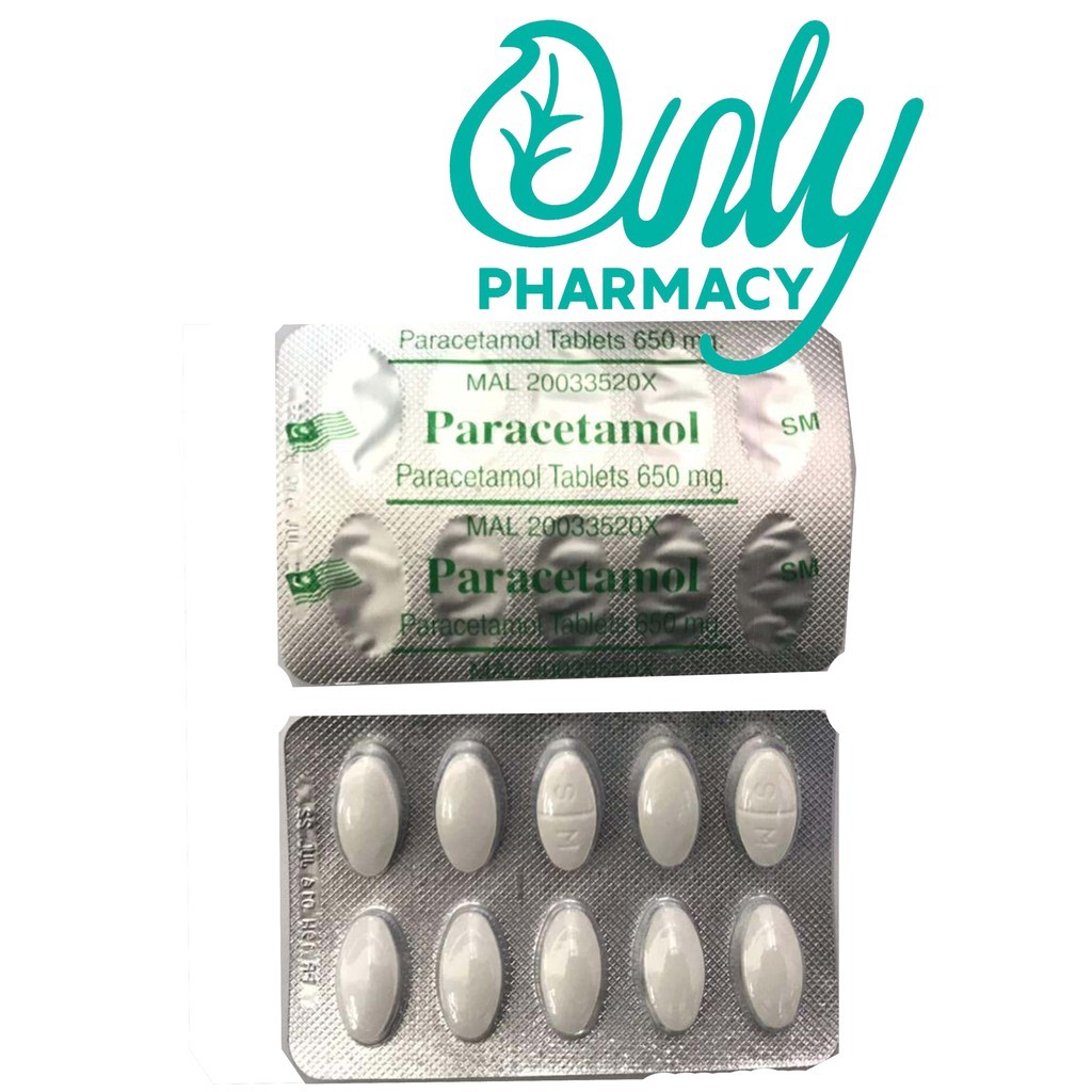 PARACIL 650MG PARACETAMOL DEMAM / SAKIT KEPALA / MIGRAINE / TAHAN SAKIT ...