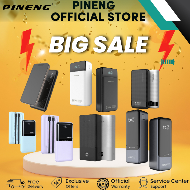 Pineng Powerbank (30000mAh/20000mAh/10000mAh) PN861PD/PN878pd/PN881pd ...
