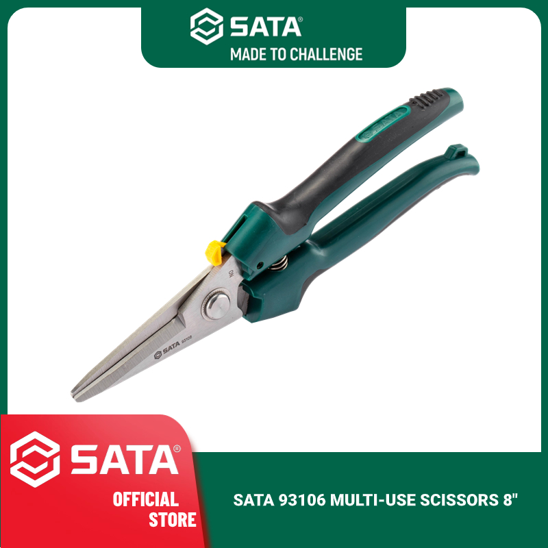 SATA 93106 MULTI-USE SCISSORS 8" / PLASTIC CUTTER / WIRE CUTTER ...