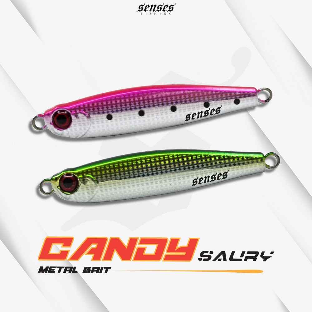 Senses Saury Candy Metal Bait Light Jig 7g, 14g, 21g, 28g, 40g, 60g ...