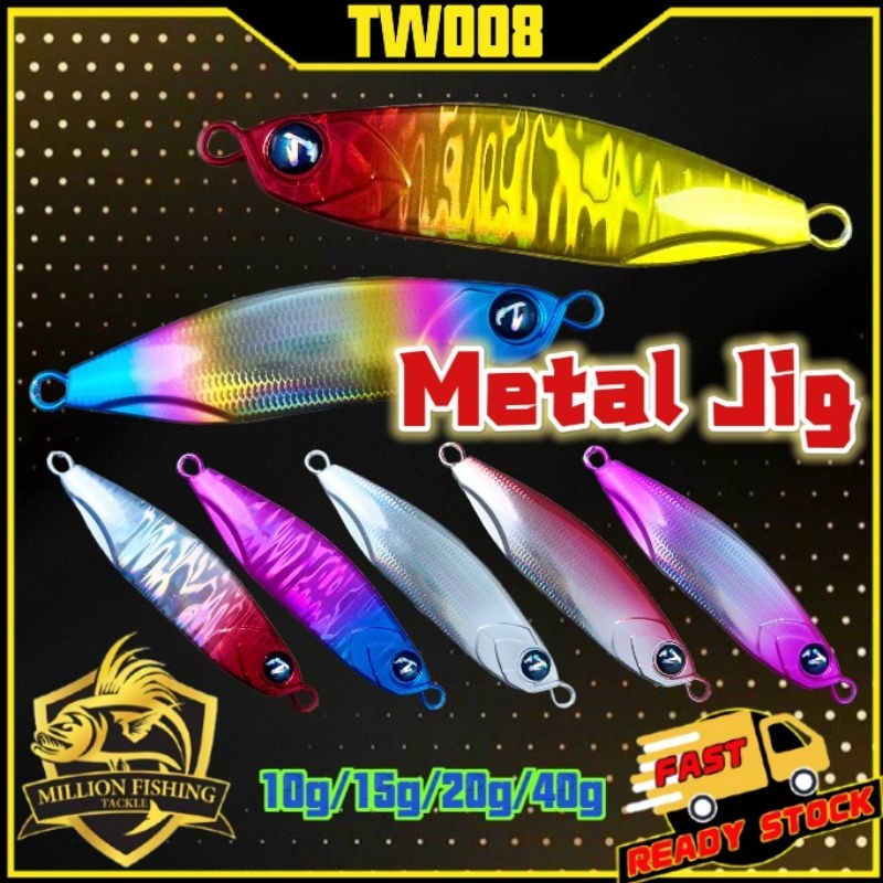 【METAL JIG T-Sabit TW008】METAL Jig Lure 1Pcs 10g/15g/20g/40g FISHING Lure Micro Jig/Fast jig ...