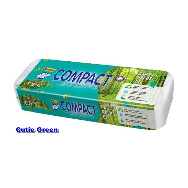 Cutie Compact Toilet Tissue 10 Rolls (Green) / Cutie Compact Toilet Tissue 10 Rolls (Blue ...