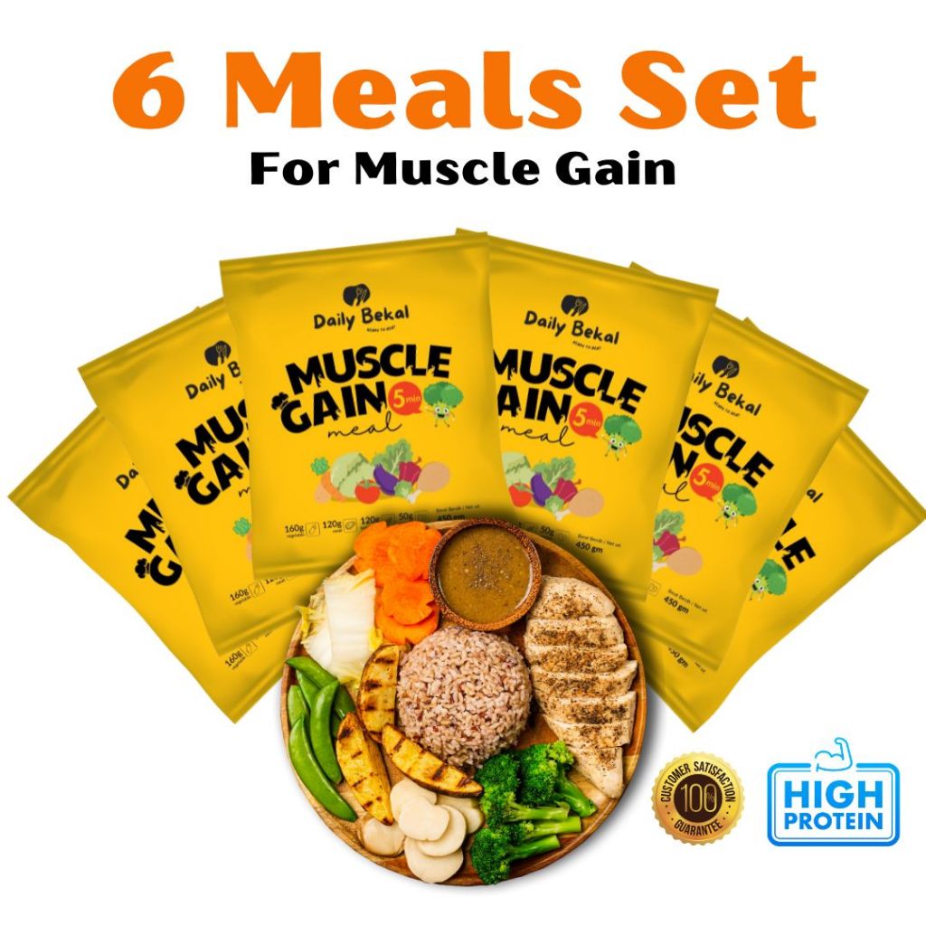 Daily Bekal 6x Bundle Muscle Gain Meal | Diet Meal | Ready to heat ...