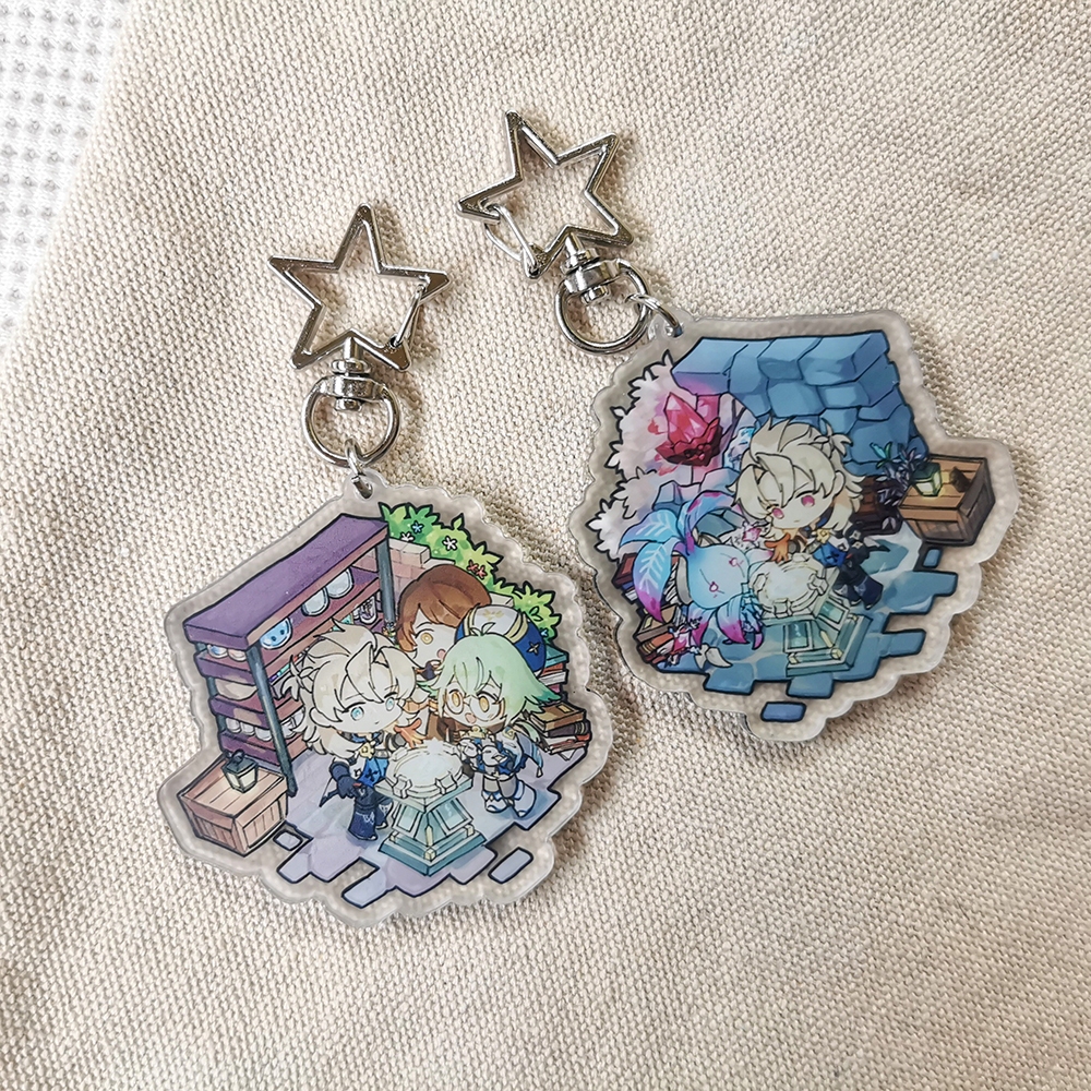 [by @brotato_chibs] Double-Sided 6cm Arcylic Keychain – Albedo and ...