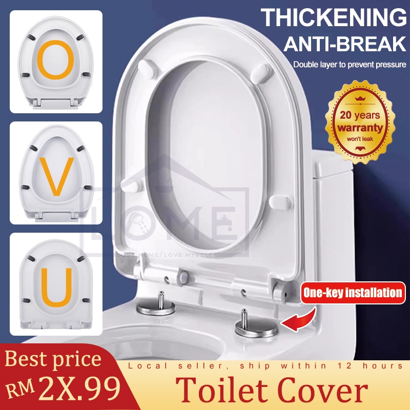 Original Toilet Seat Toilet Cover Replacement With Slow Close U/V/O ...