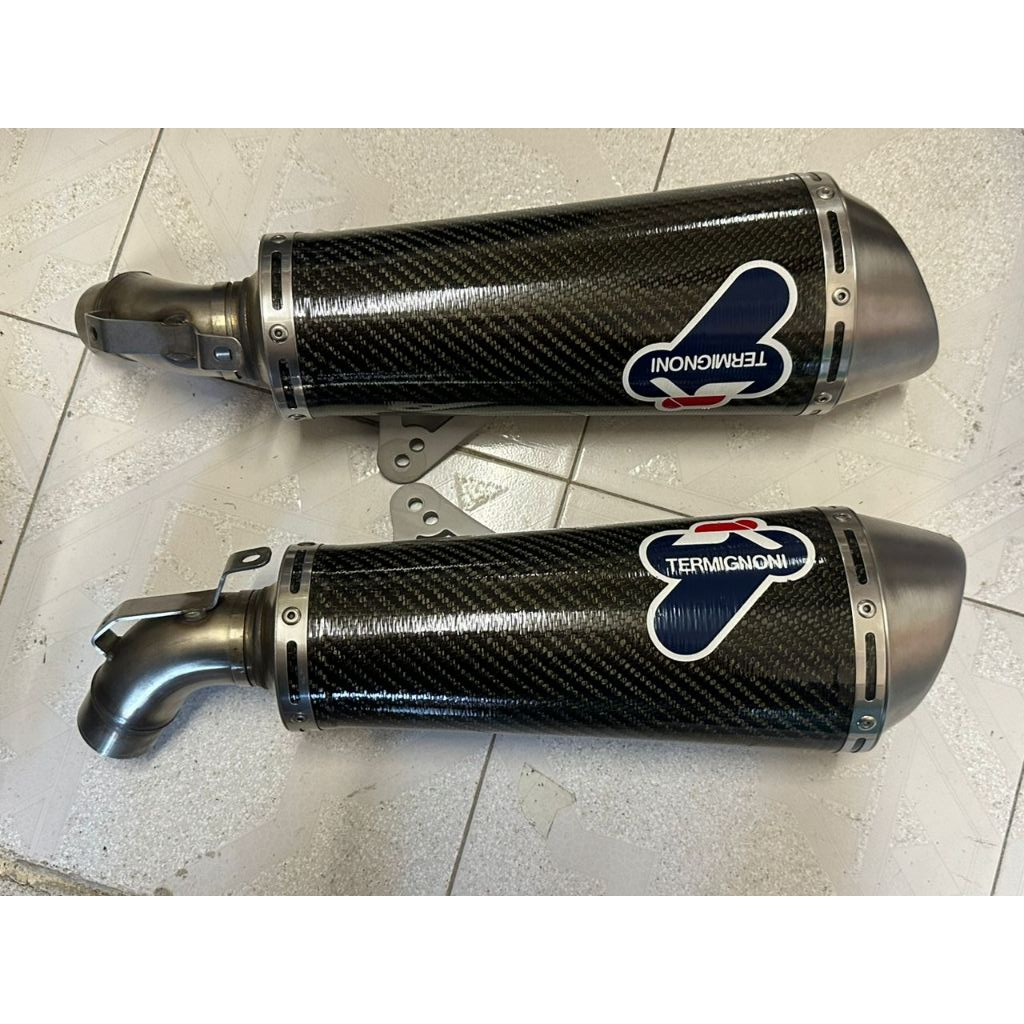 CLEAR STOCK ‼️ SECONDHAND TERMIGNONI MUFFLER 1 SET DUCATI MONSTER ...
