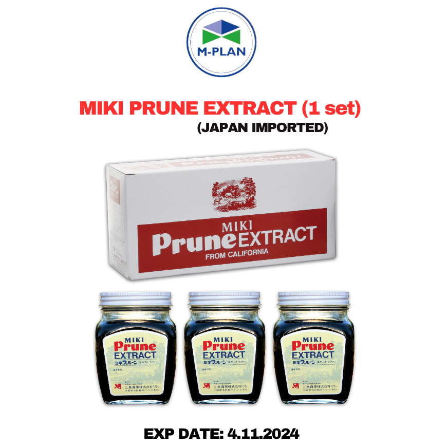 Miki Prune Extract (280g x 3 Bottles per set)营养可口黑枣精 EXP: 04/11/2024 🔥 ...