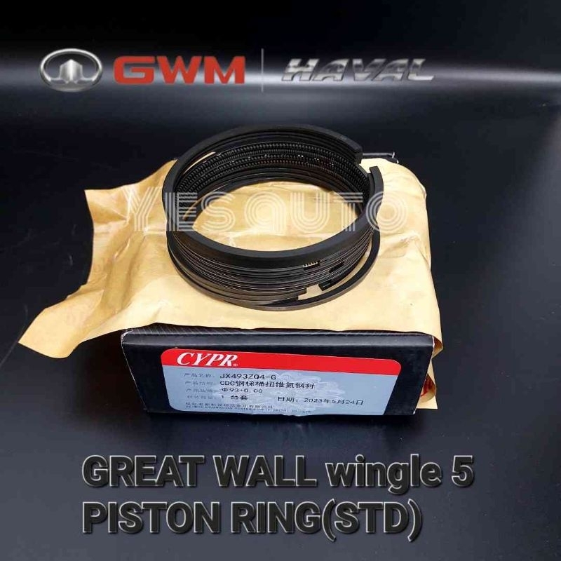 GREAT WALL WINGLE 5 PISTON RING(STD) | Shopee Malaysia