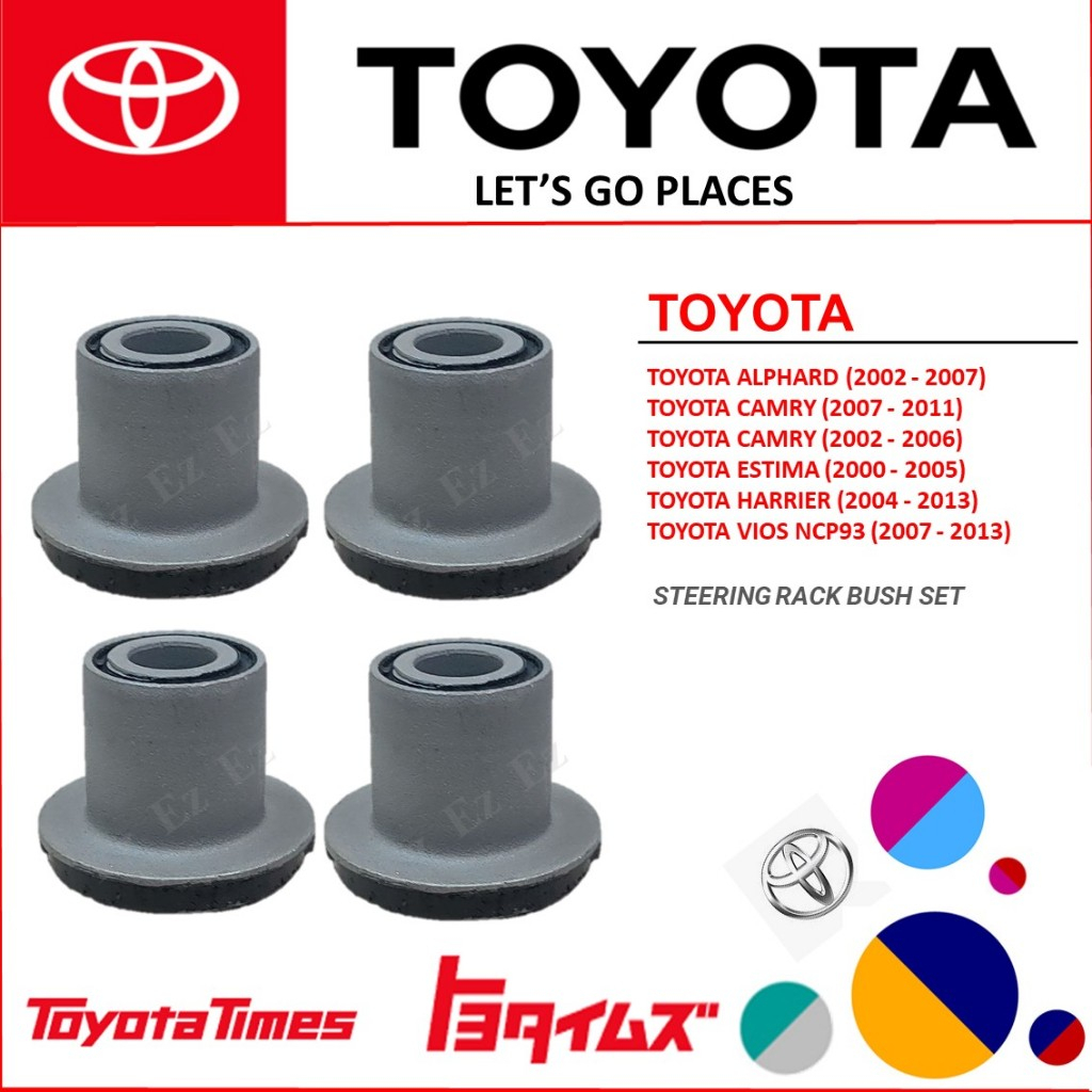 STEERING RACK BUSH TOYOTA VIOS TOYOTA VIOS NCP93 NCP150 ESTIMA ACR30 ...