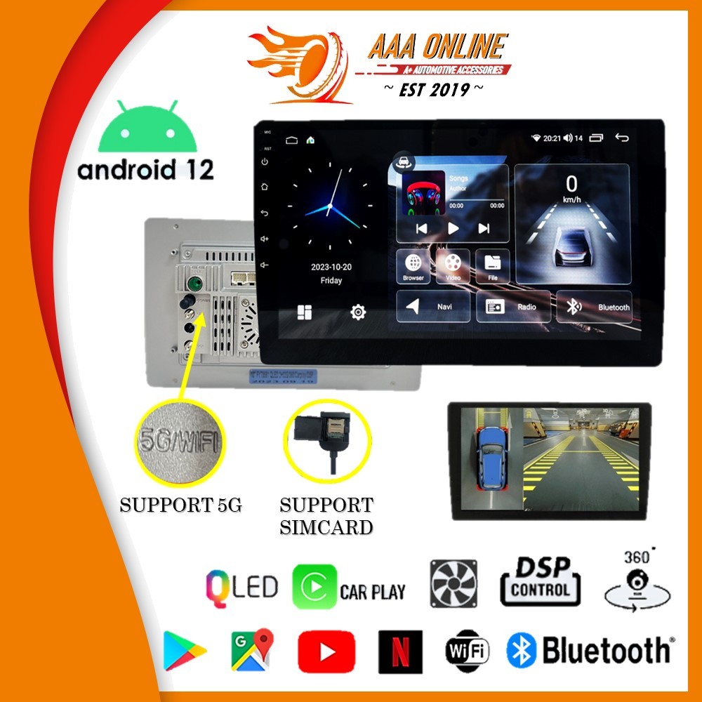 8 Core 2GB ROM +32GB RAM DSP Car Play Radio Android Player Support 360 ...