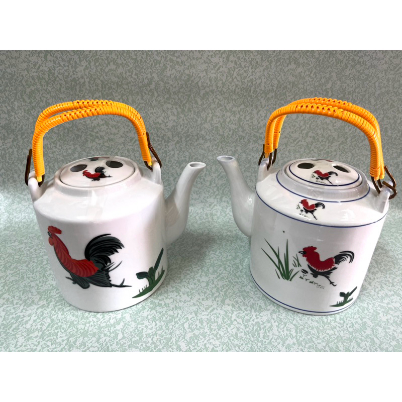 #80 Traditional Porcelain Rooster Tea Pot 復古式陶瓷公鸡茶桶 | Shopee Malaysia